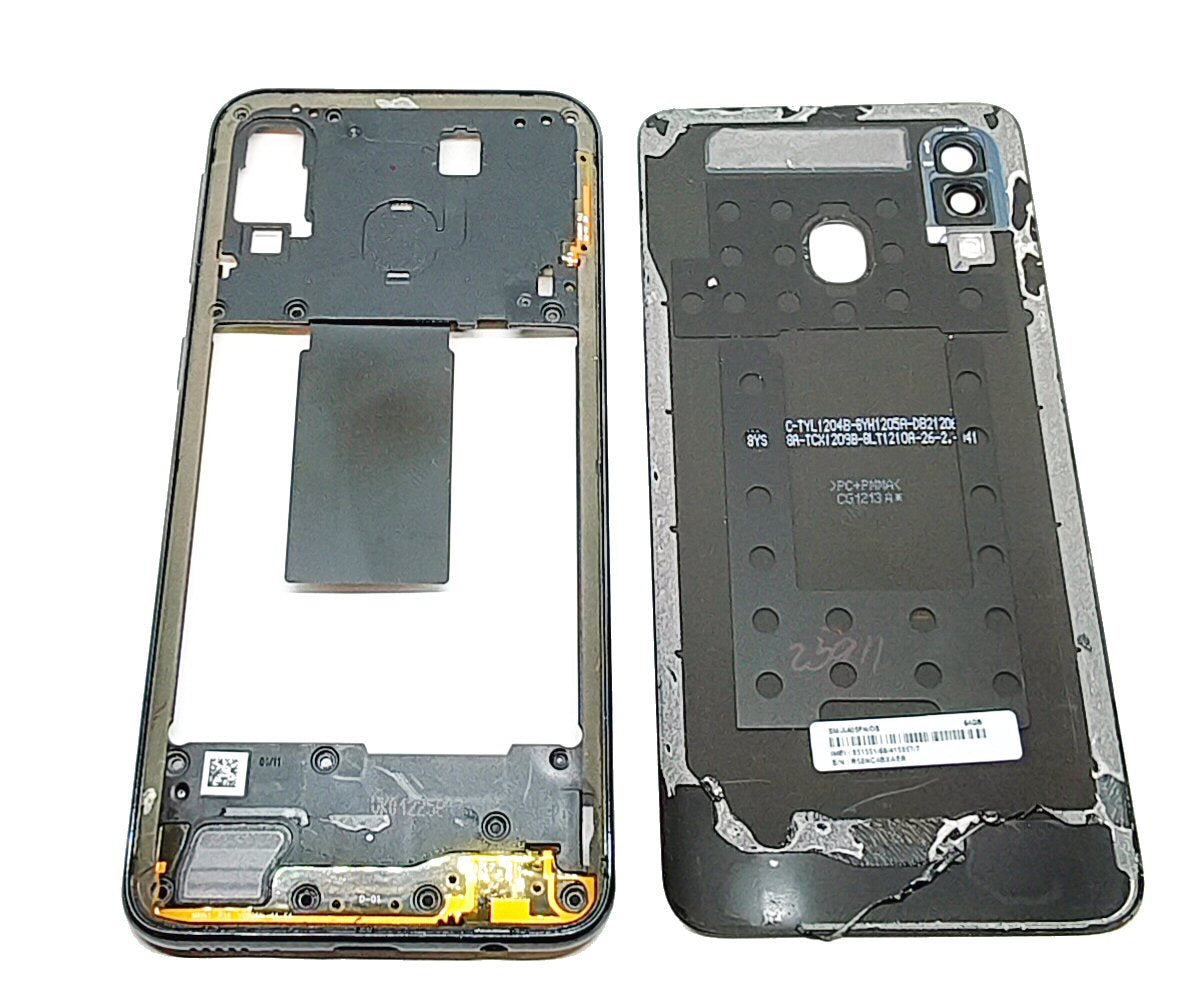 Back Cover For Samsung A40 A405F With Middle Frame FoneFunShop