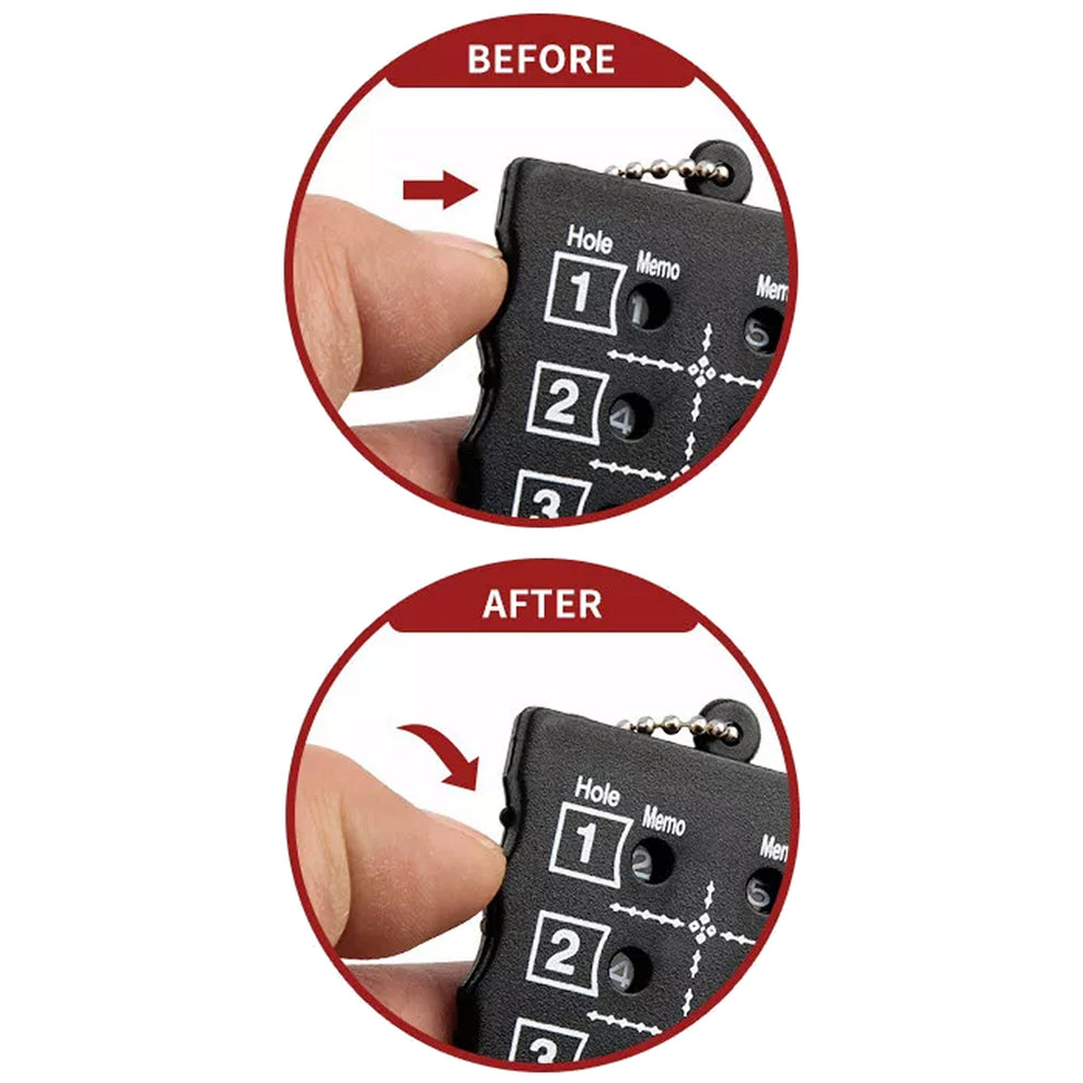 Portable 18-Hole Golf Scorecard Score Counter Red – FoneFunShop
